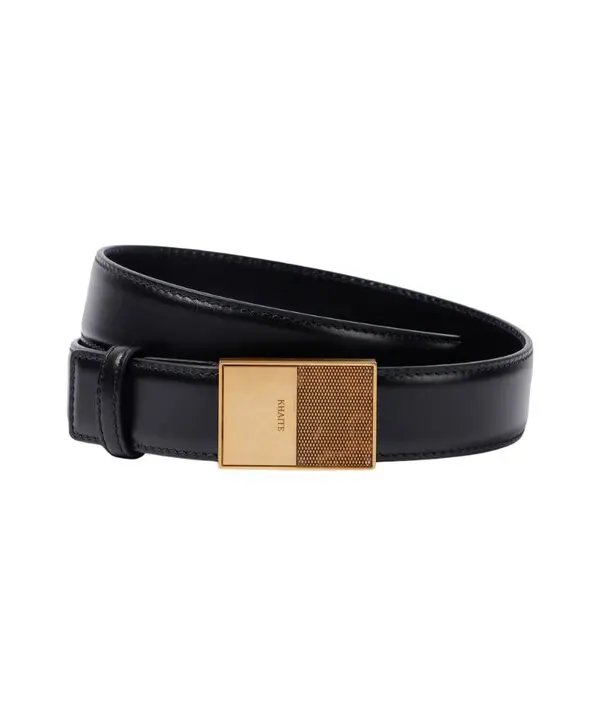 Khaite Elio Leather Belt - Black