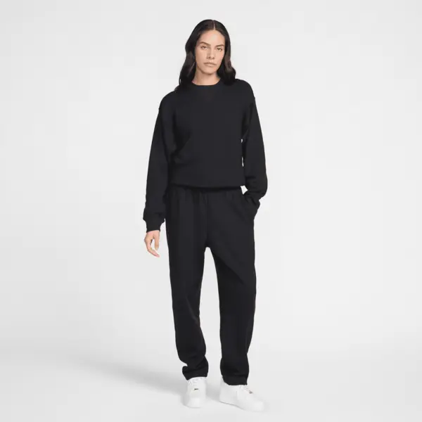 Nike Wool Classics Open-hem Fleece Pants - Black