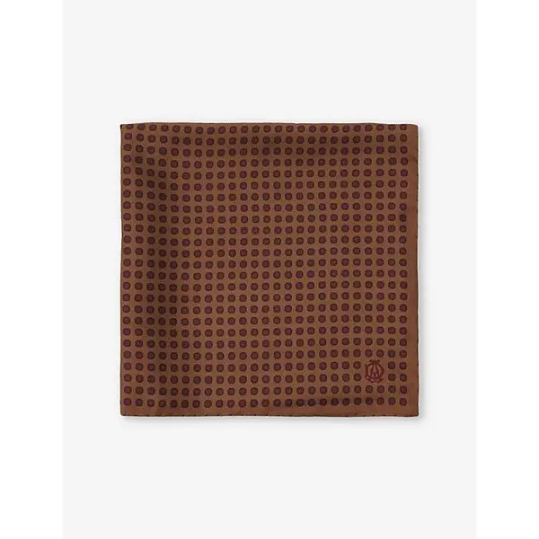 Dunhill Geometric-print Silk Neckerchief
