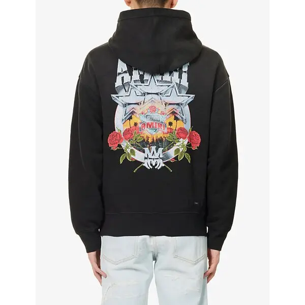 Amiri Graphic-print Stretch-cotton Hoody