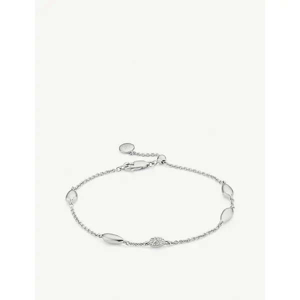 Monica Vinader Nura Teardrop Diamond Bracelet - Silver