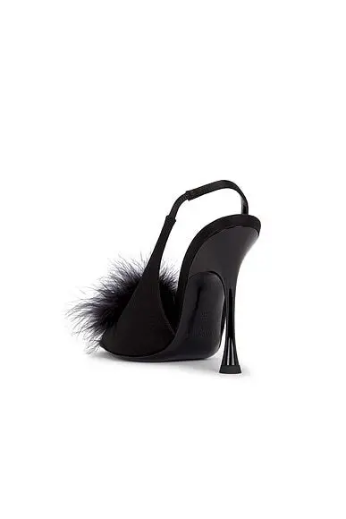 Saint Laurent Lydia Slingback Sandal - Nero