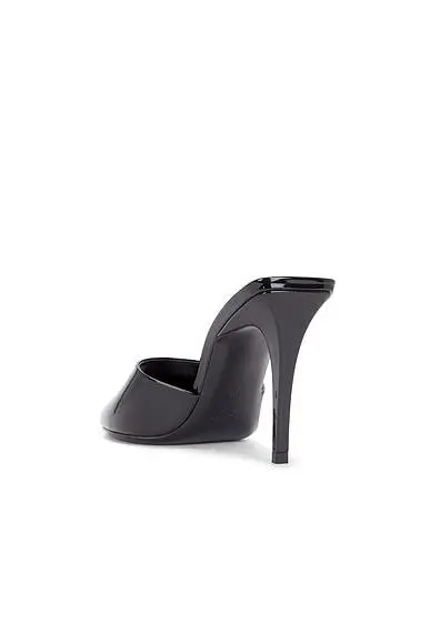 Saint Laurent Giqua Mule Sandal - Nero