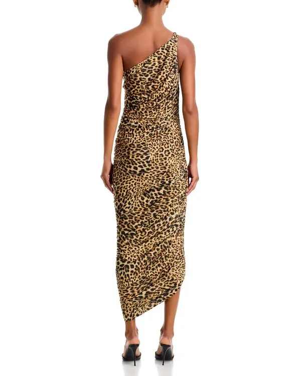 Norma Kamali Diana Printed Gown - Cheetah Patch