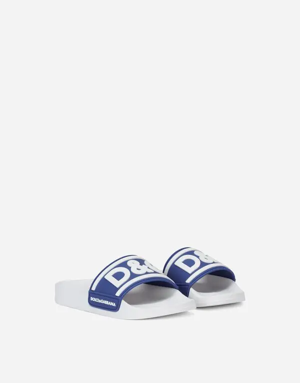 Dolce & Gabbana Logo Rubber Slides - Multicolor