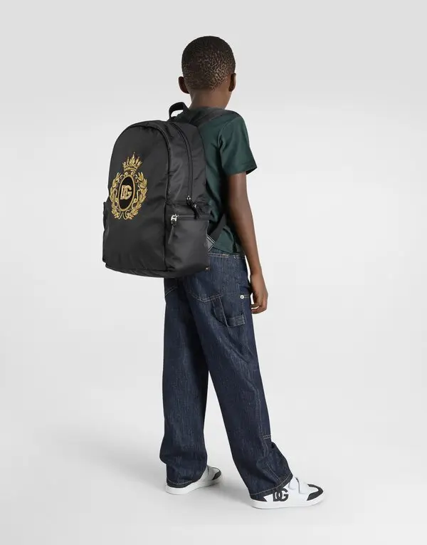 Dolce & Gabbana Nylon Backpack With Dg Logo