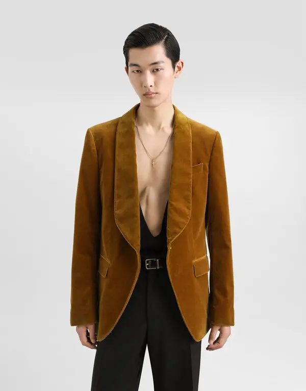 Dolce & Gabbana Velvet Single-breasted Jacket