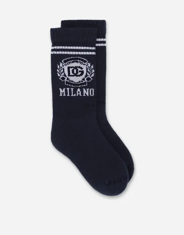 Dolce & Gabbana Terry Socks With Dg Logo - Multicolor