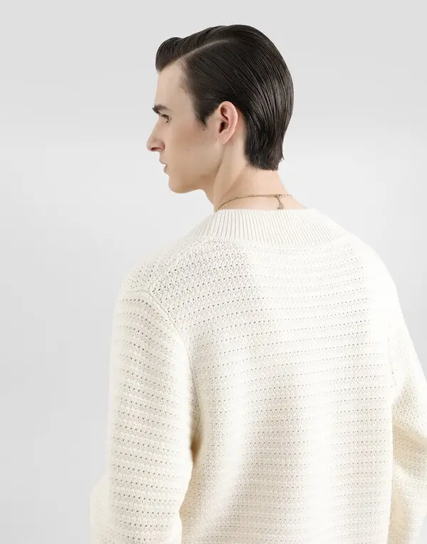 Dolce & Gabbana Wool V-neck Sweater With Dg Embroidery