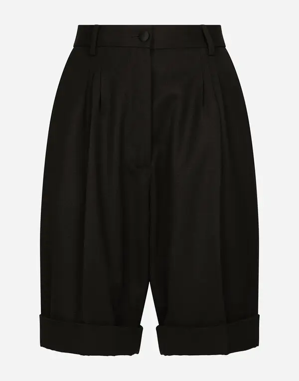 Dolce & Gabbana Wool Gabardine Shorts