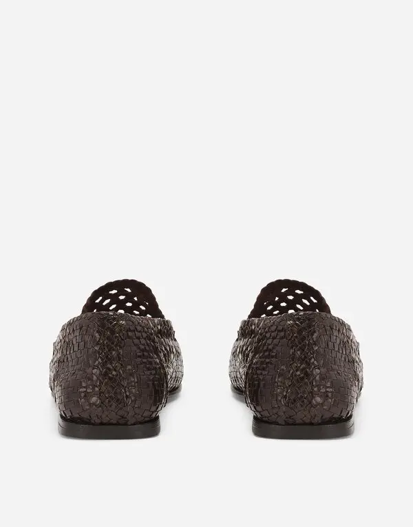 Dolce & Gabbana Goatskin Leather Slippers