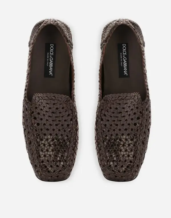 Dolce & Gabbana Goatskin Leather Slippers