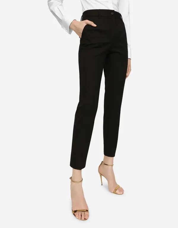 Dolce & Gabbana Stretch Wool Natte Pants