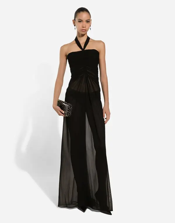 Dolce & Gabbana Long Organzine Dress