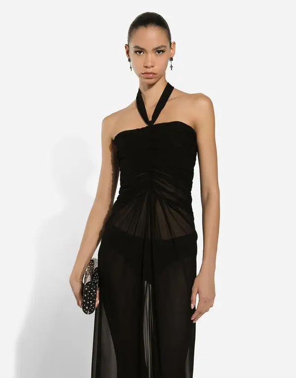Dolce & Gabbana Long Organzine Dress