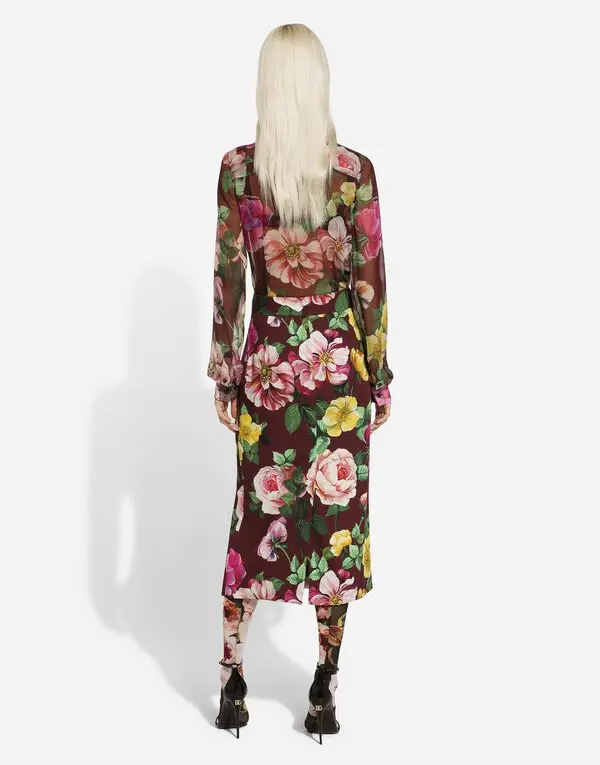 Dolce & Gabbana Silk Chiffon Camicia - Print
