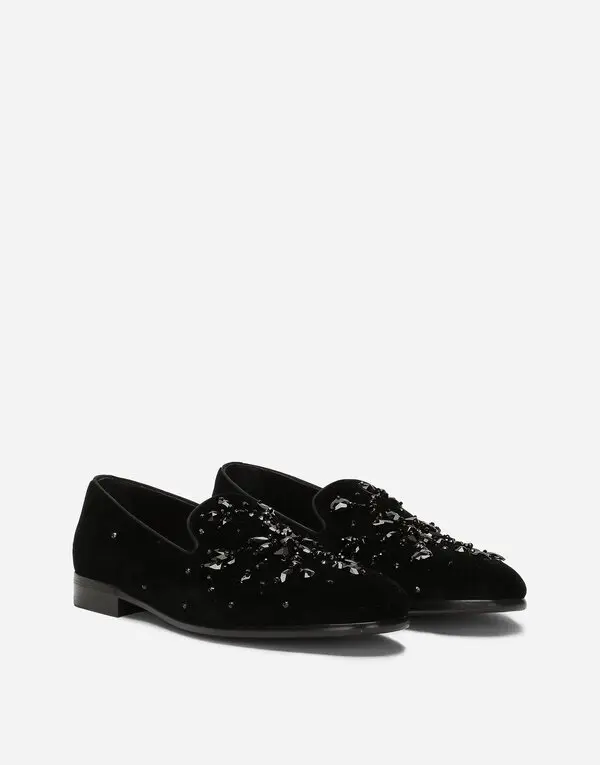 Dolce & Gabbana Velvet Slippers
