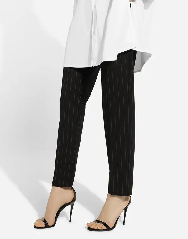 Dolce & Gabbana Tailored Pinstripe Wool Pants - Multicolor