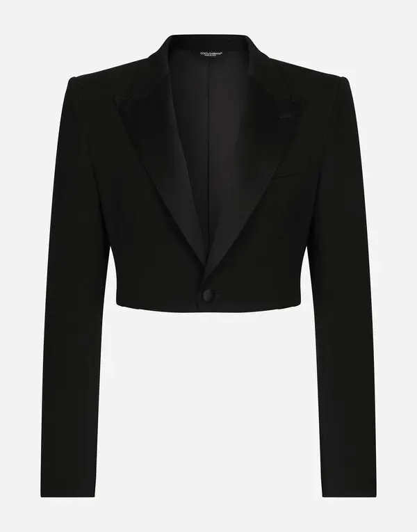 Dolce & Gabbana Single-breasted Wool Spencer Jacket