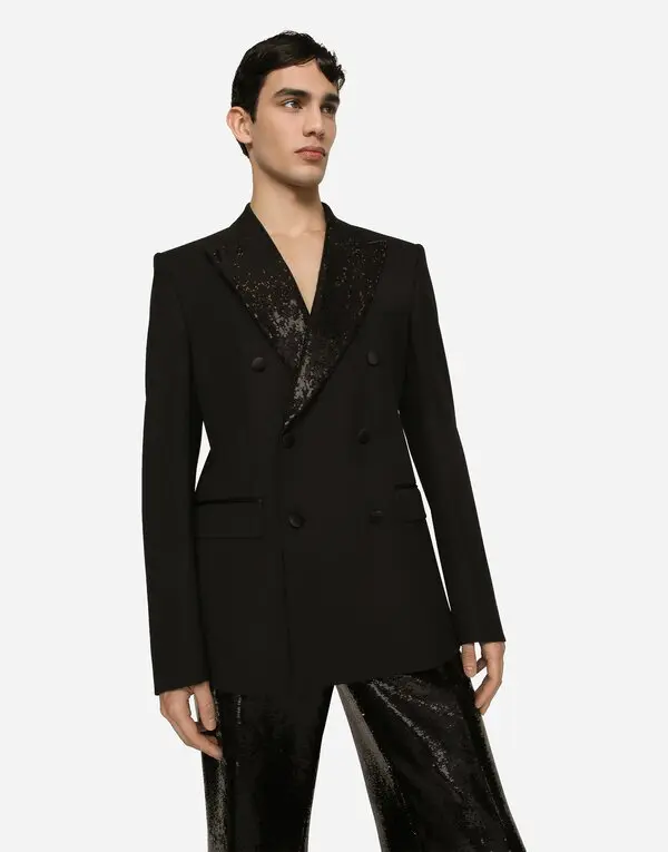 Dolce & Gabbana Double-breasted Wool Sicilia-fit Tuxedo Jacket