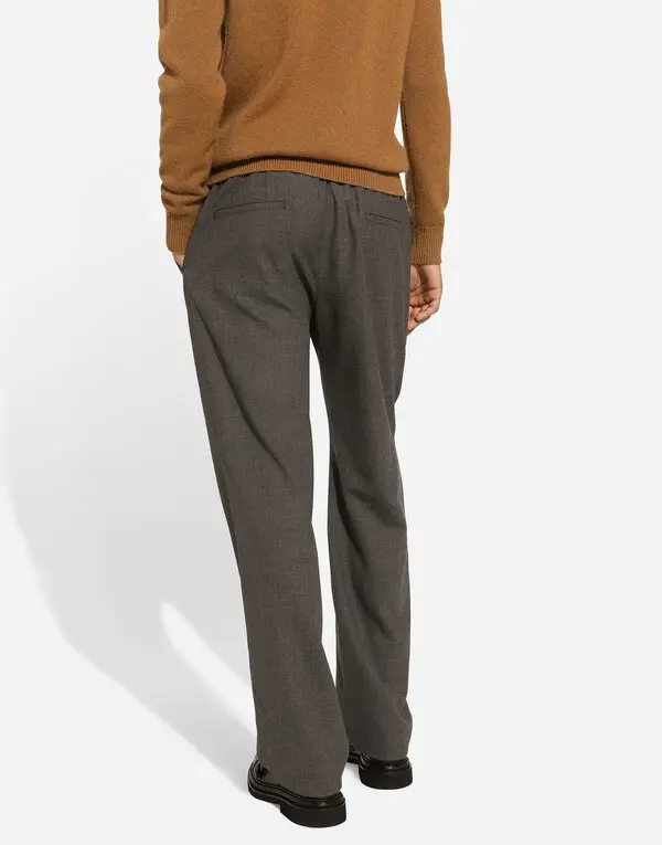 Dolce & Gabbana Wool Jogging Pants - Grey