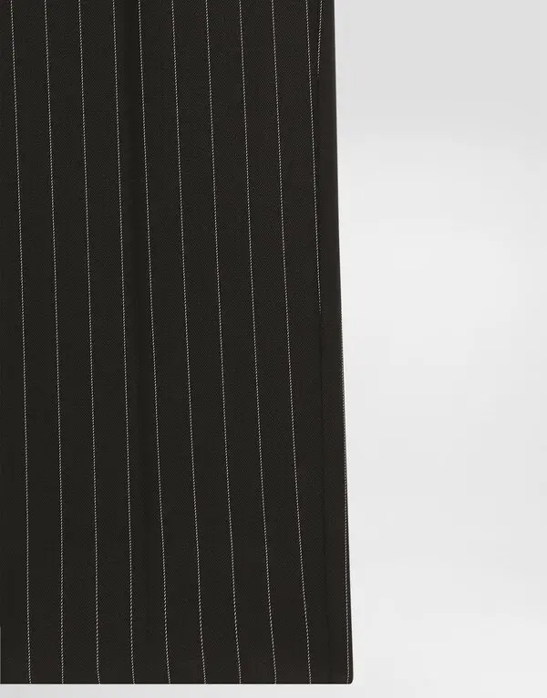 Dolce & Gabbana High-waisted Pinstripe Twill Pants - Multicolor