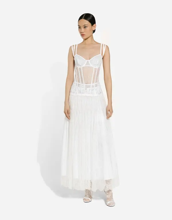 dolce white lace dress Dolce & Gabbana Abito