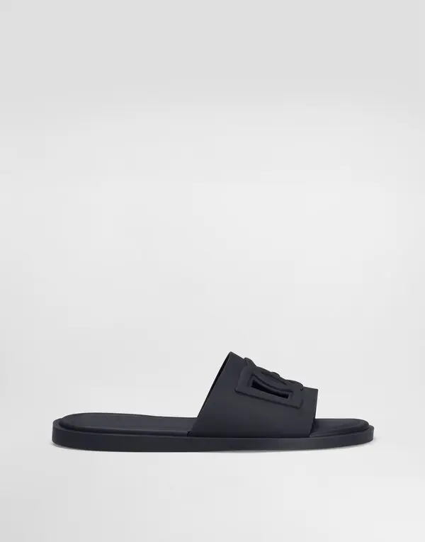 Dolce & Gabbana Rubber Sliders - Blue
