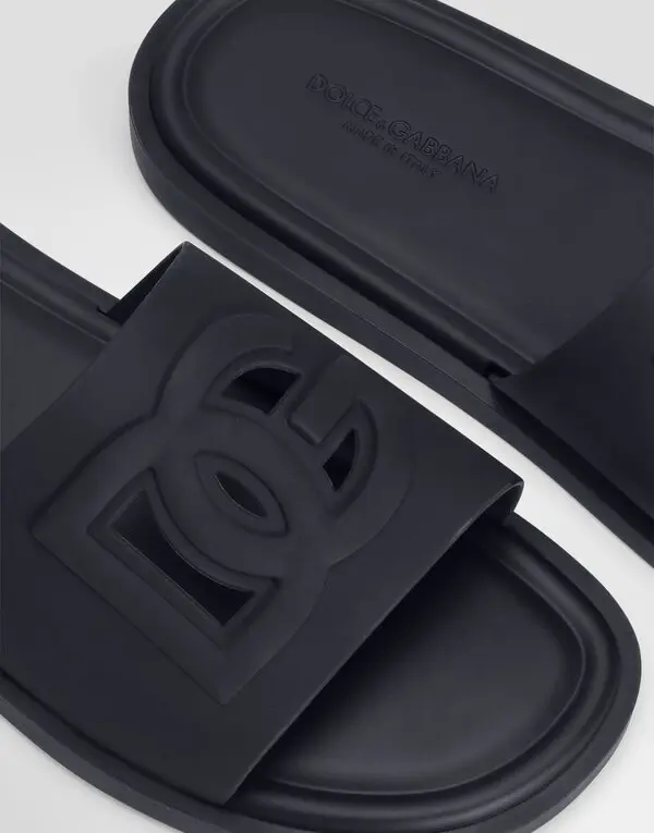 Dolce & Gabbana Rubber Sliders - Blue
