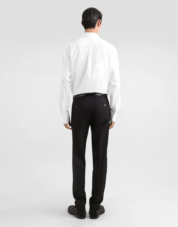 Dolce & Gabbana Cotton Shirt With Heraldic Patch
