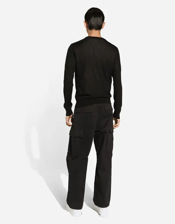 Dolce & Gabbana Cashmere Sweater With Dg Embroidery