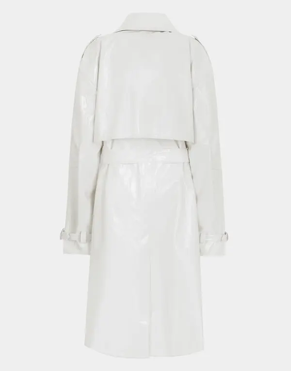 Dolce & Gabbana Coated Cotton Trench Coat