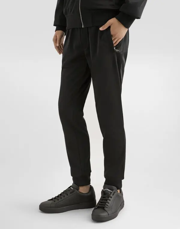 Dolce & Gabbana Jersey Jogging Pants - Black