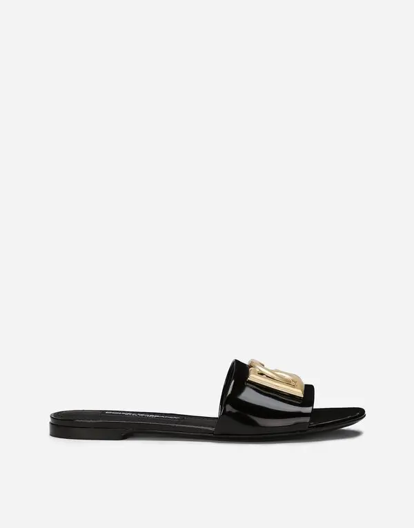 Dolce & Gabbana Bianca Slides - Black