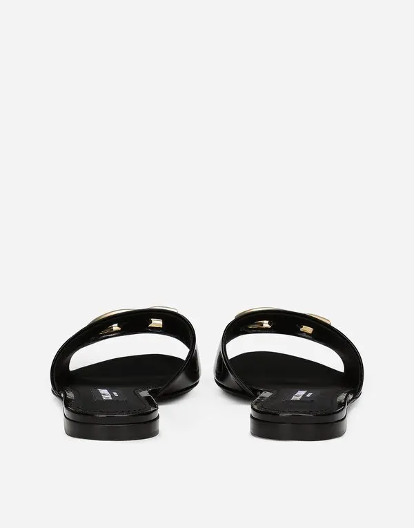Dolce & Gabbana Bianca Slides - Black