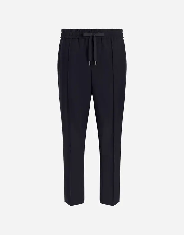 Dolce & Gabbana Wool Jogging Pants - Blue