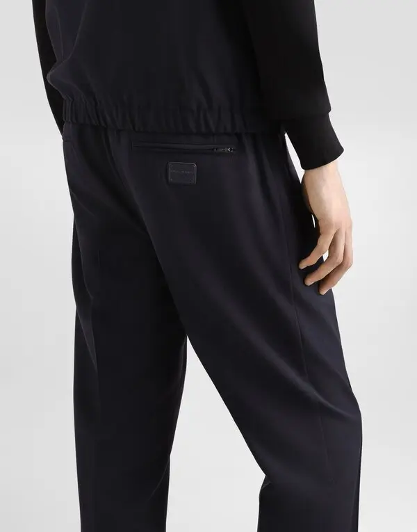 Dolce & Gabbana Wool Jogging Pants - Blue