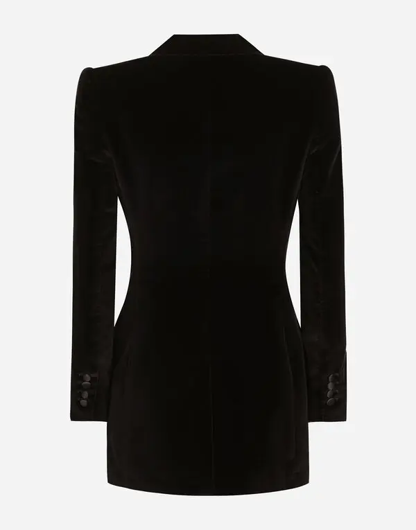 Dolce & Gabbana Single-breasted Velvet Tuxedo Jacket - Black