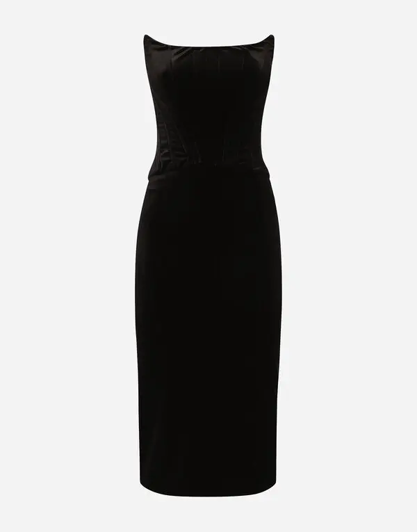 Dolce & Gabbana Velvet Corset Dress