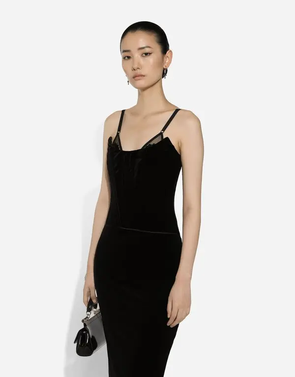 Dolce & Gabbana Velvet Corset Dress