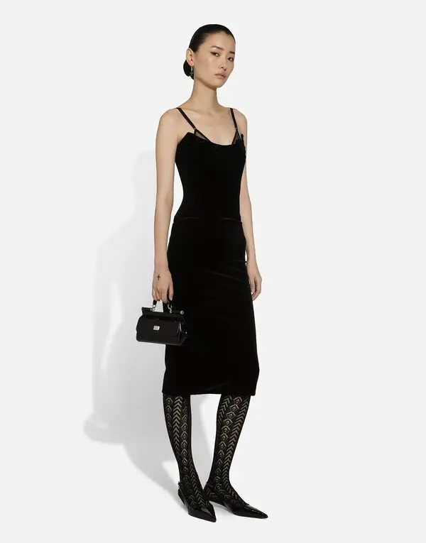 Dolce & Gabbana Velvet Corset Dress