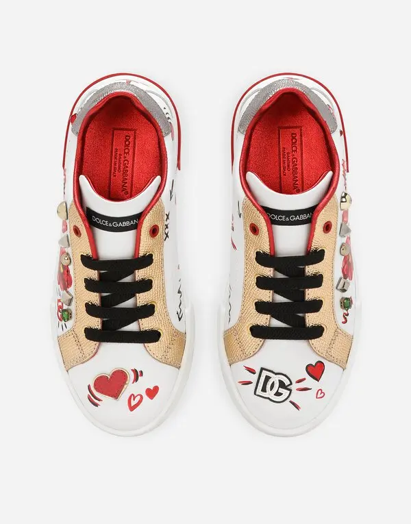 Dolce & Gabbana Printed Portofino Light Sneakers - Multicolor