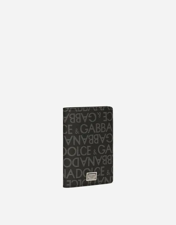 Dolce & Gabbana Coated Jacquard Passport Holder