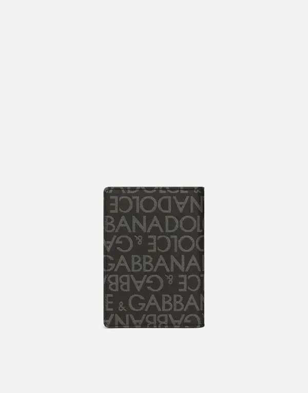 Dolce & Gabbana Coated Jacquard Passport Holder