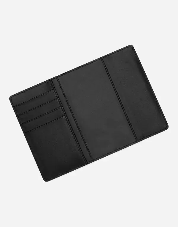 Dolce & Gabbana Coated Jacquard Passport Holder