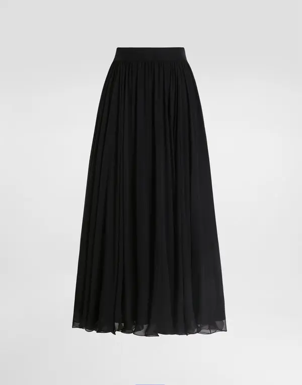 Dolce & Gabbana High-waisted Chiffon Circle Skirt
