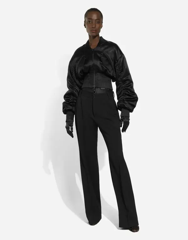Dolce & Gabbana Flared Woolen Pants