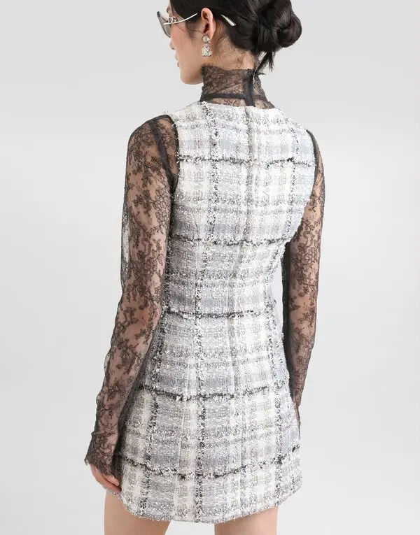 Dolce & Gabbana Lurex Raschel Tweed Mini Dress - Multicolor
