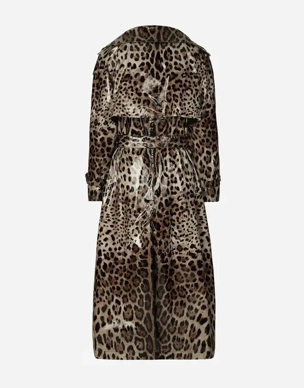 Dolce & Gabbana Leopard Trench Coat - Print