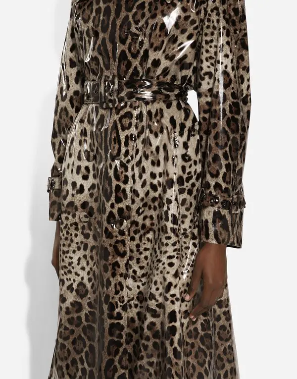 Dolce & Gabbana Leopard Trench Coat - Print